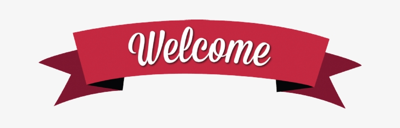 Classic Red Welcome Banner - Welcome Png - Free Transparent PNG ...