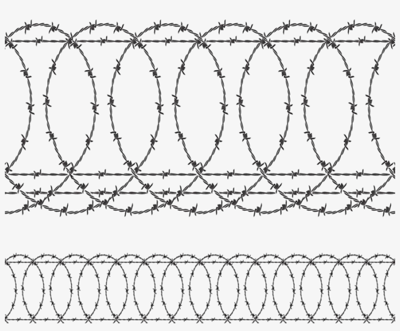 Download Razor Wire Vector Clipart Barbed Wire Chain-link - Barbelés ...