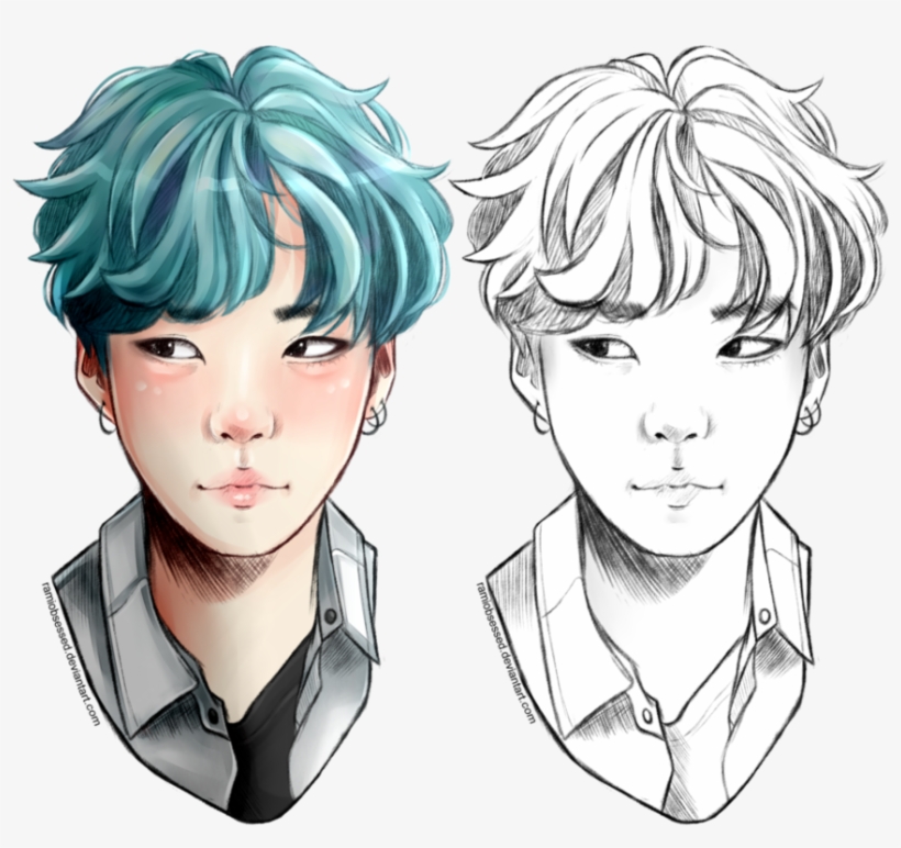 Min Yoongi By Ramiobsessed On Deviantart Clipart Transparent - Suga ...