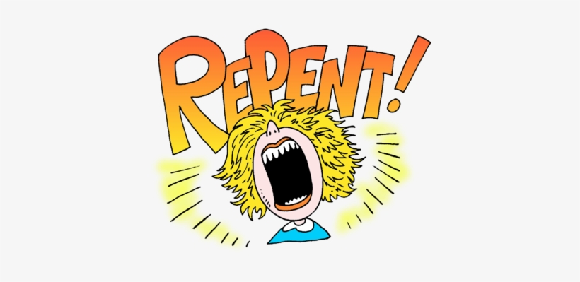 Woman Screaming Repent - Repent Clip Art - Free Transparent PNG ...