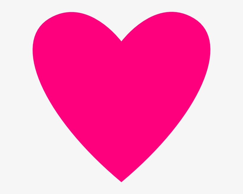 Hot Pink Heart Clip Art