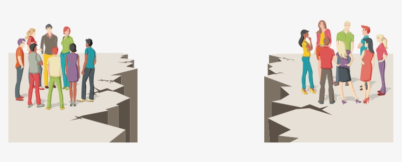 Two Groups People Divided - Illustration - Free Transparent PNG ...