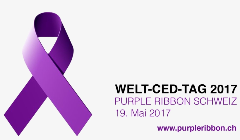 Purple Ribbon Banner - Mental Health Awareness Month - Free Transparent ...