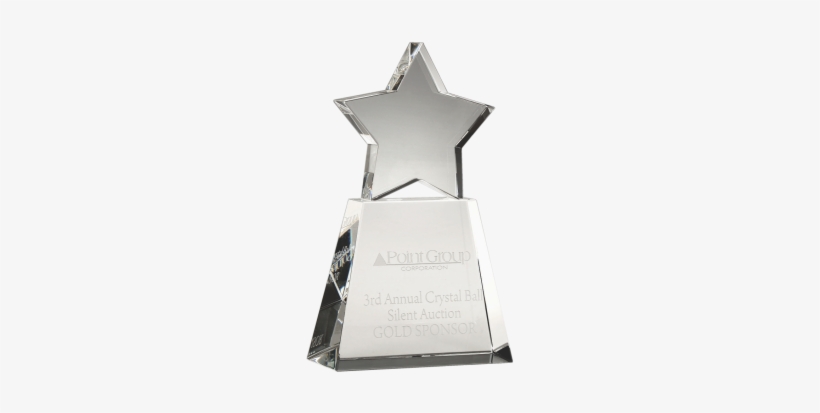 Clear Star - Custom Small Clear Star Award W/ Clear Base, 3 1/2" - Free ...