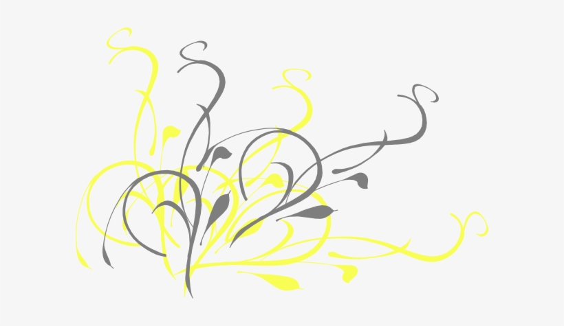 Yellow Swirl Border