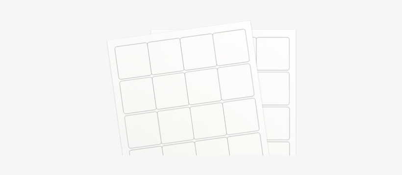 White Polyester Weatherproof - 2.5 X 2.5 Glossy White Labels Inkjet ...