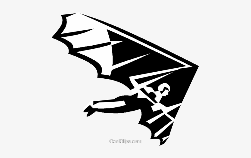 Hang Glider Royalty Free Vector Clip Art Illustration - Hang Glider ...