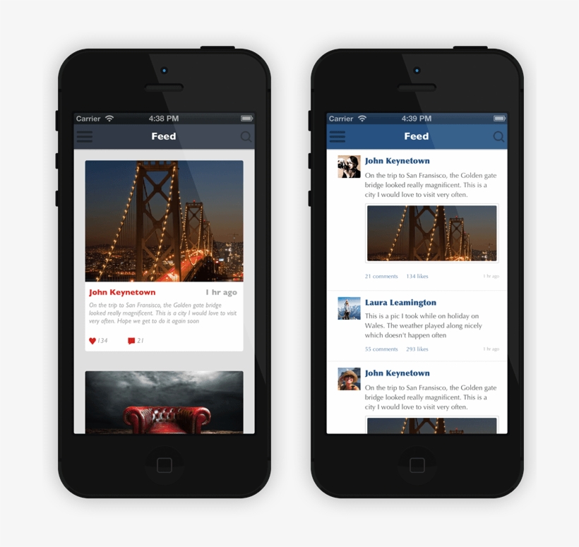 Activity Feed Templates - Feed App Ui Design - Free Transparent PNG ...