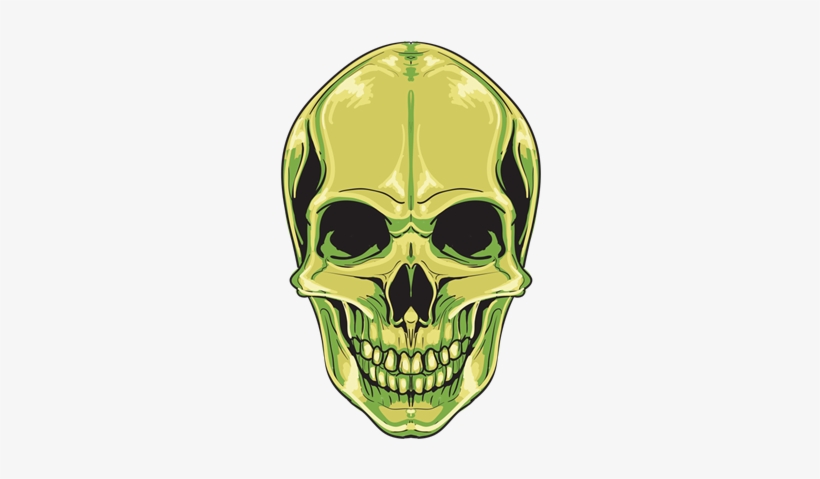 Green Skull - Skull Vector - Free Transparent PNG Download - PNGkey