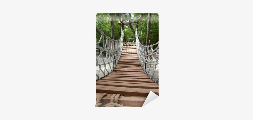 Adventure Wooden Rope Jungle Suspension Bridge Wall - Stickers ...
