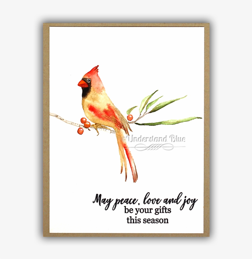 Watercolor Female Cardinal By Understand Blue - Northern Cardinal ...