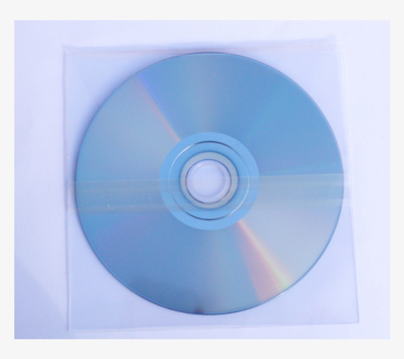 Cd Dvd In Pvc Sleeve With 1 Adhesive Strip - Cd - Free Transparent PNG ...