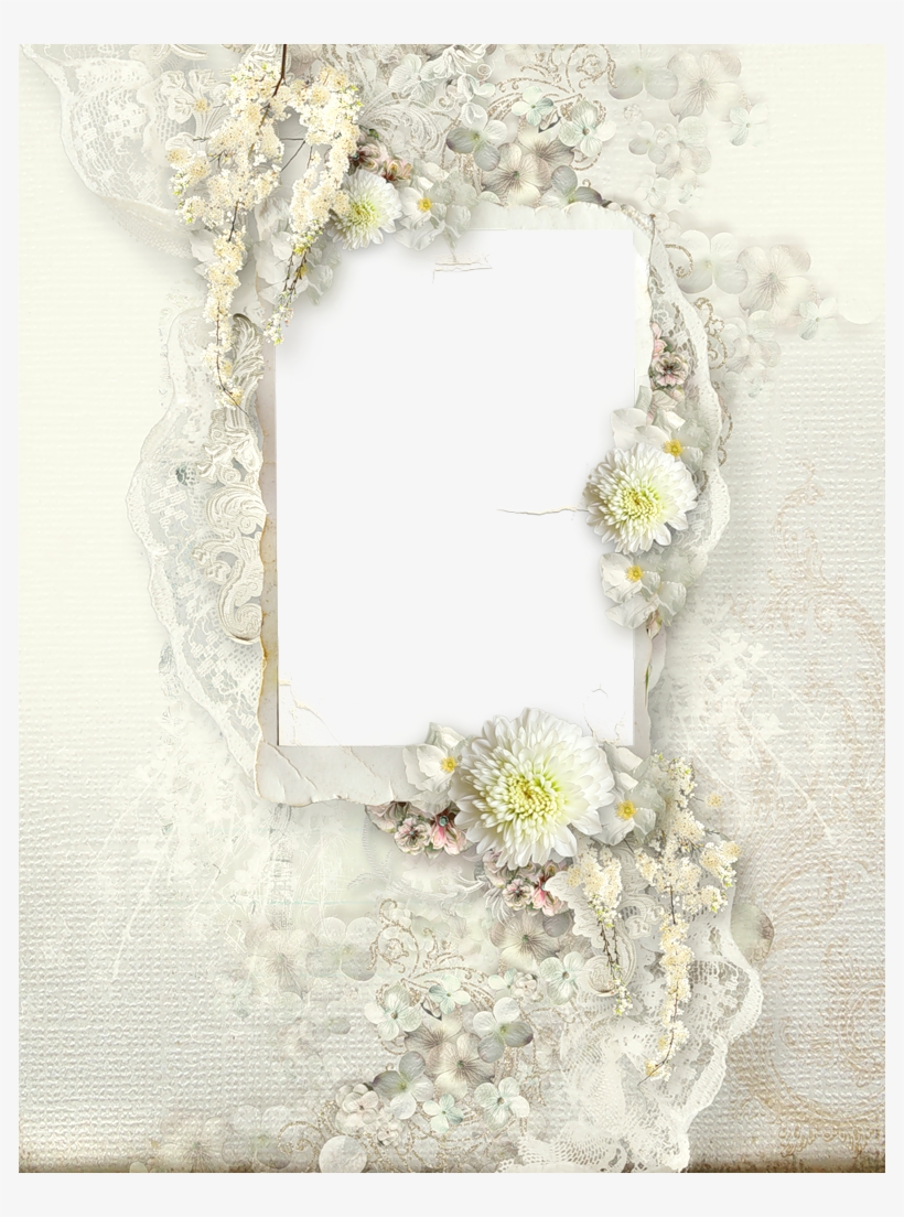 Transparent Delicate Cream Wedding Frame - Picture Frame - Free ...