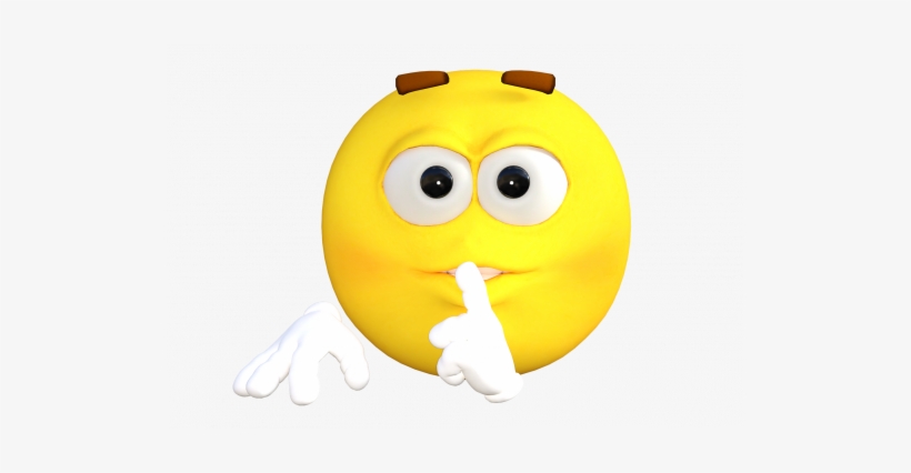 Face With Single Finger Over Mouth In Shushing Gesture - Majedar Paheli ...