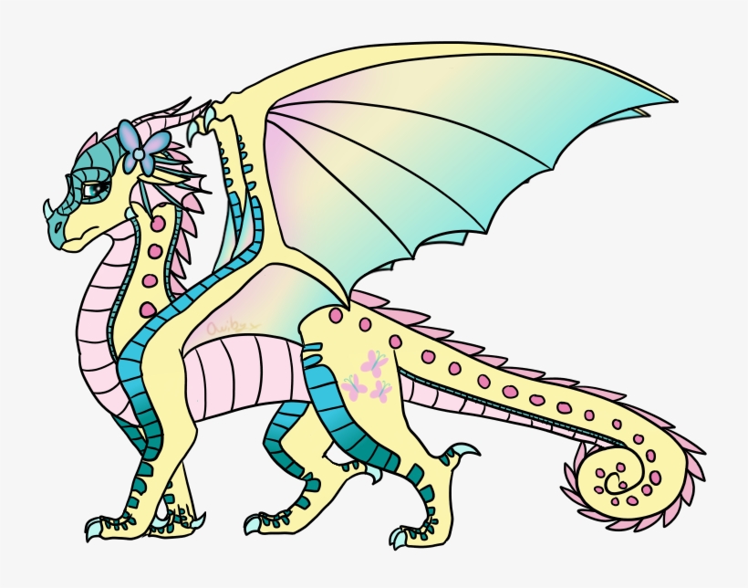 Owibyx, Crossover, Dragon, Dragonified, Fluttershy, - Rainwing Wings Of ...