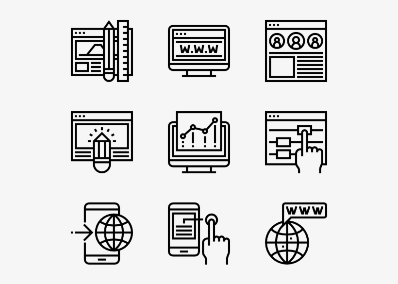 Web Design - Webpage Design Icon - Free Transparent PNG Download - PNGkey