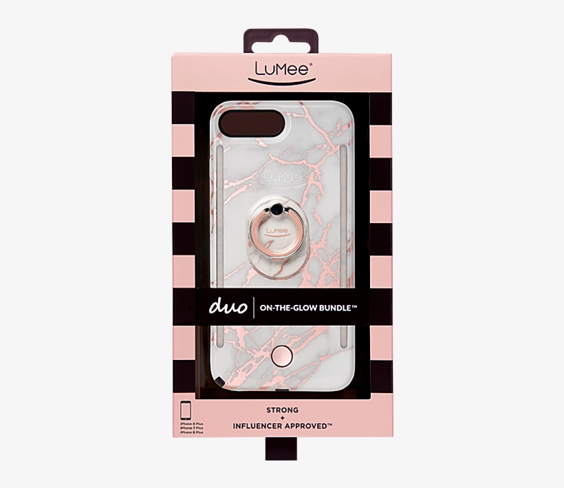 Lumee Duo On The Glow Bundle [rose Metallic White Marble] - Marble ...