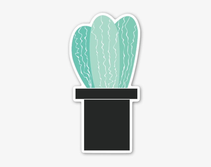 Trendy Cactus Sticker - Cactus - Free Transparent PNG Download - PNGkey