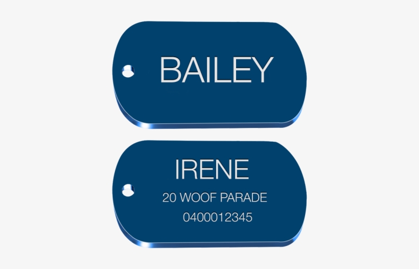 Military Dog Tag - Tropical Acres Steakhouse - Free Transparent PNG ...