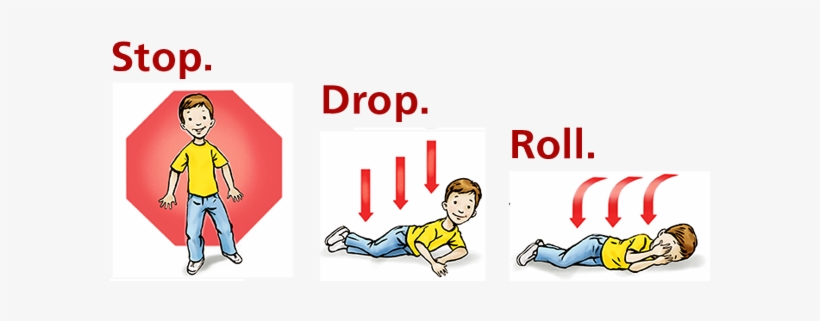 Stop Drop And Roll - Fire Stop Drop And Roll - Free Transparent PNG ...