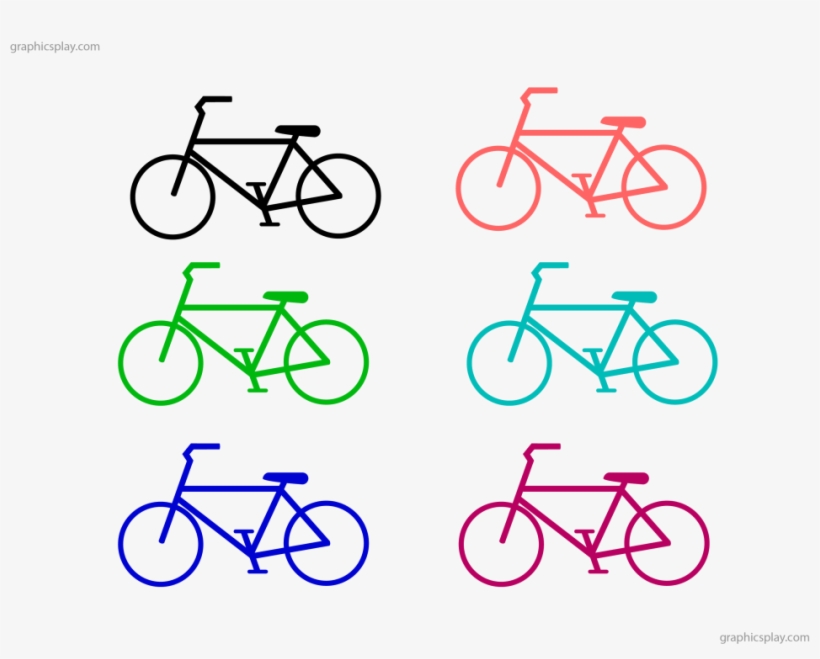 Simple Bicycle Png And Vector - Road Bicycle - Free Transparent PNG ...