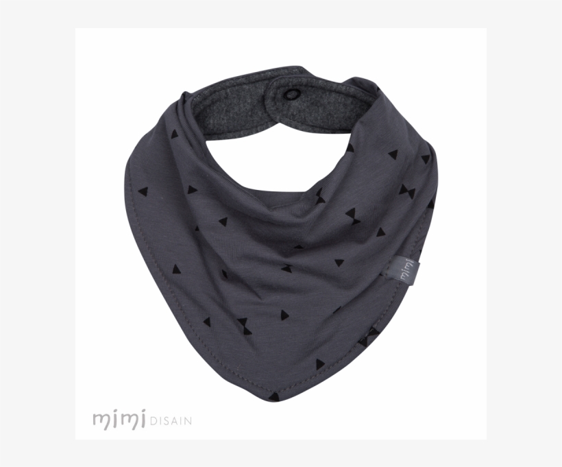 Mimi Bib Dark Grey Triangle - Tilgu - Free Transparent PNG Download ...