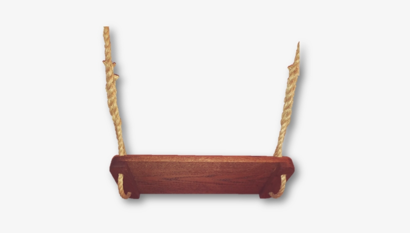 Walnut Stained Oak Wood Tree Swing - Oak - Free Transparent PNG ...