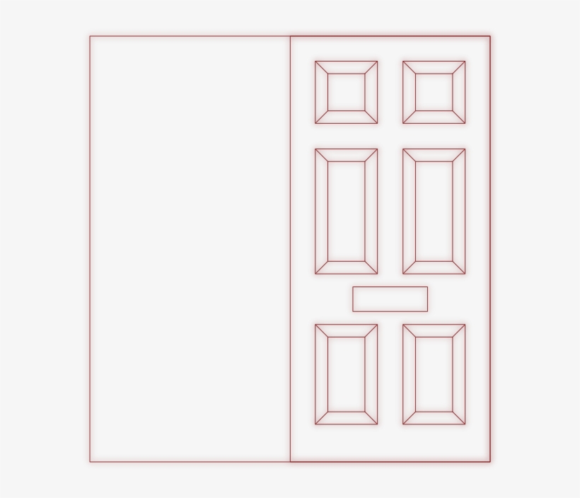 Origami Christmas Card Door Template - Door - Free Transparent PNG ...