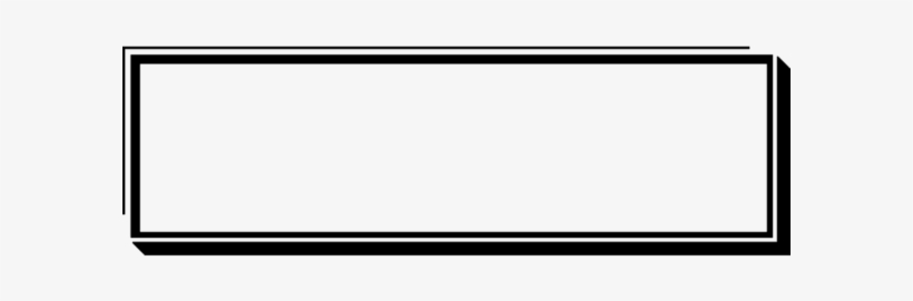 Double Border Rectangle Rubber Stamp - Parallel - Free Transparent PNG ...