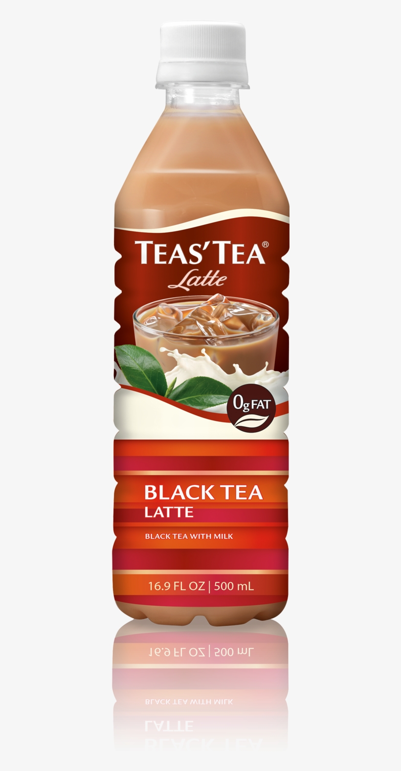 Teas' Tea Black Tea Latte 16.9 Oz Plastic Bottles - - Free Transparent ...