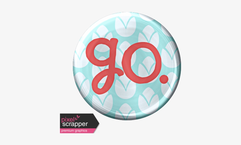 Metal Go Button - Digital Scrapbooking - Free Transparent PNG Download ...