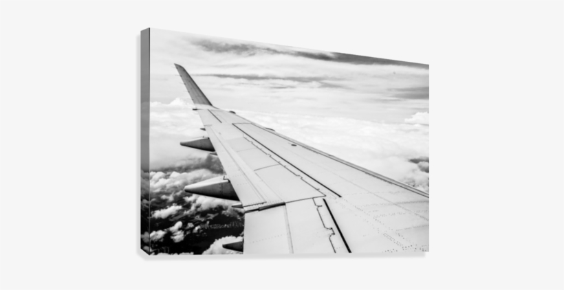 Airplane Wing Canvas Print - Printing - Free Transparent PNG Download ...