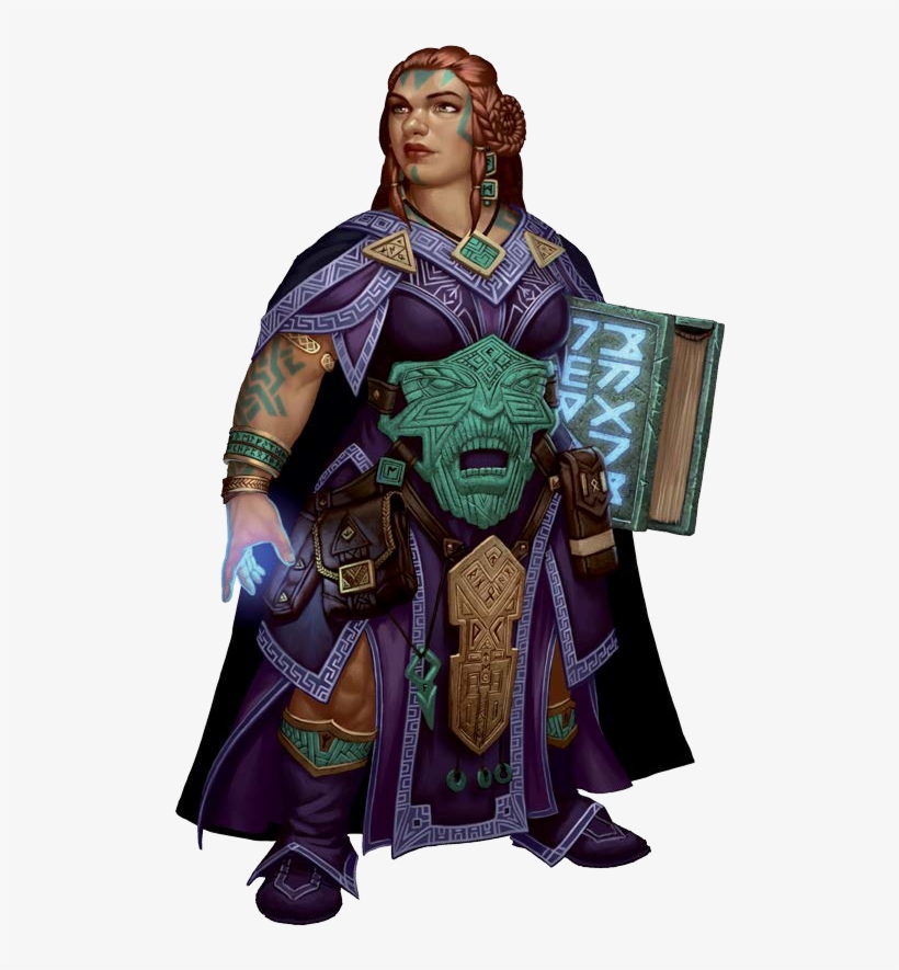 Dwarven Mage - Dwarf Cleric Female Portrait - Free Transparent PNG ...