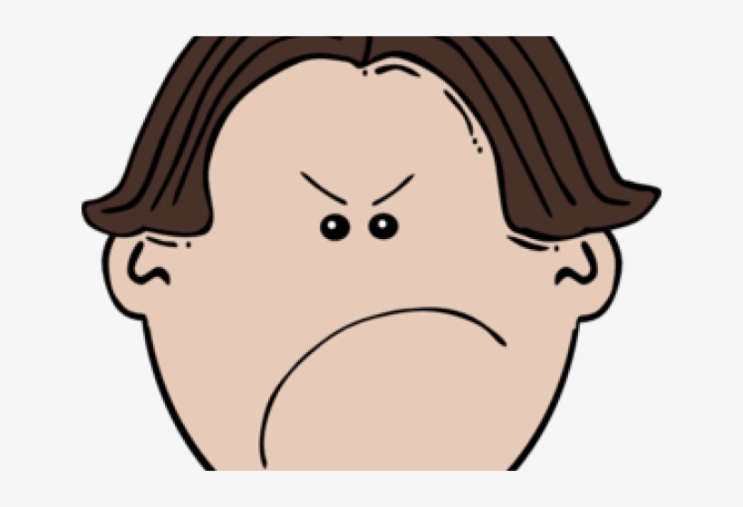 Anger Clipart Angry Girl - Angry Facial Expression Cartoon Png - Free ...