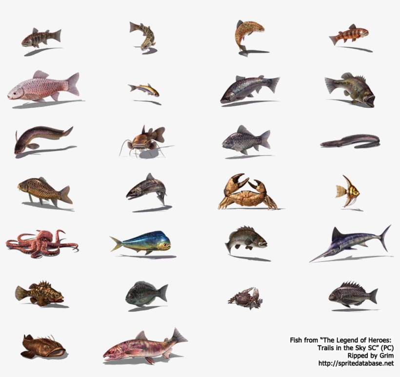 Click To View Full Size - Fish Sprite Png - Free Transparent PNG ...