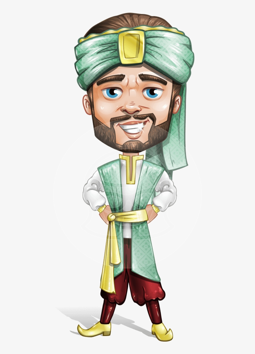 Confident Businessman Vector Male Character - Male Arabic Characters ...