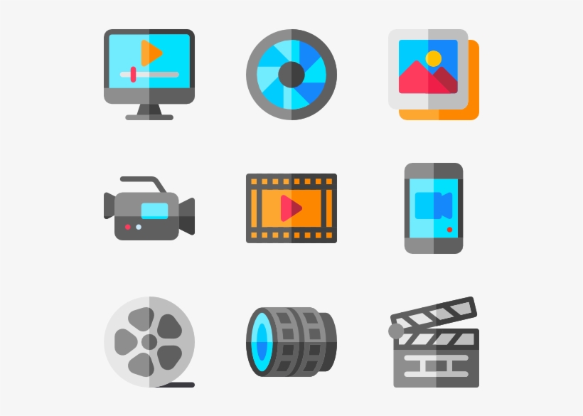 Video & Camera 50 Icons - Icon - Free Transparent PNG Download - PNGkey