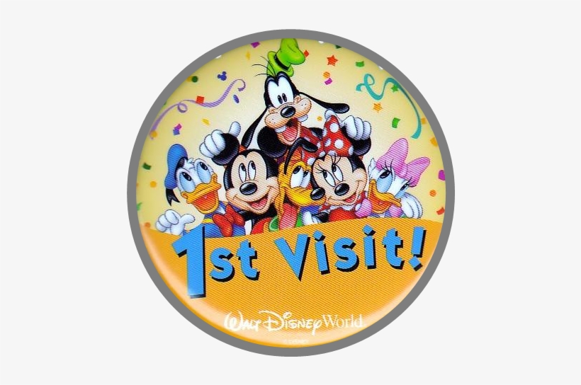 Disney First Visit Button - Free Transparent PNG Download - PNGkey