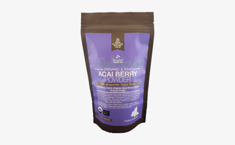 Organic Acai Berry Powder, Freeze-dried - Grape - Free Transparent PNG ...