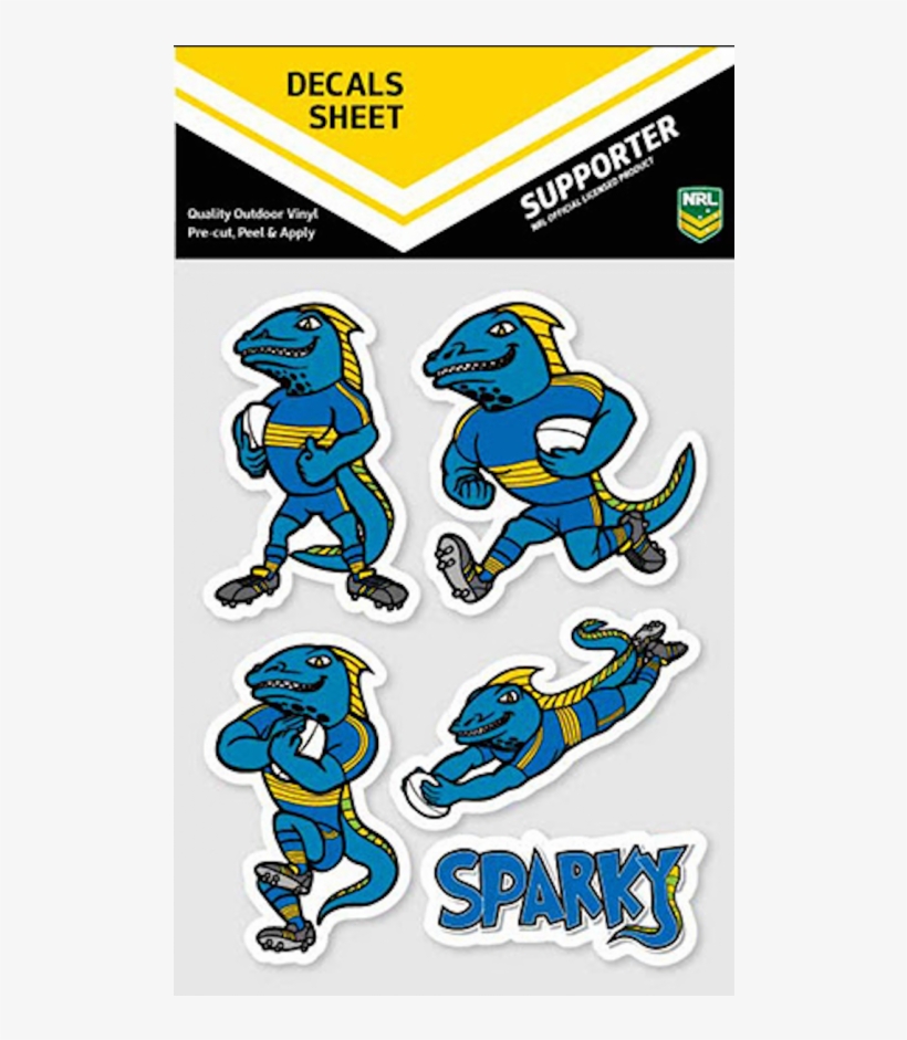 Parramatta Eels Nrl Uv Mascot Car Decals 5 Stickers - Canberra Raiders ...