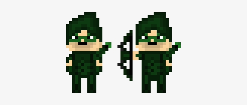 Green Arrow - Green Arrow Pixel Art Transparent - Free Transparent PNG ...