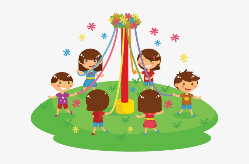 Maypole Free Vector Illustration - Maypole Cartoon - Free Transparent ...