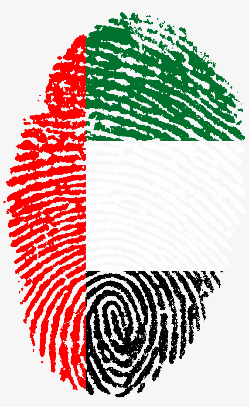 United Arab Emirates Flag 654787 - Uae Flag Fingerprint - Free ...