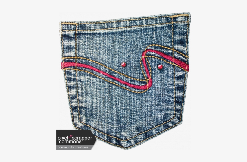 Denim Pocket - Digital Scrapbooking - Free Transparent PNG Download ...