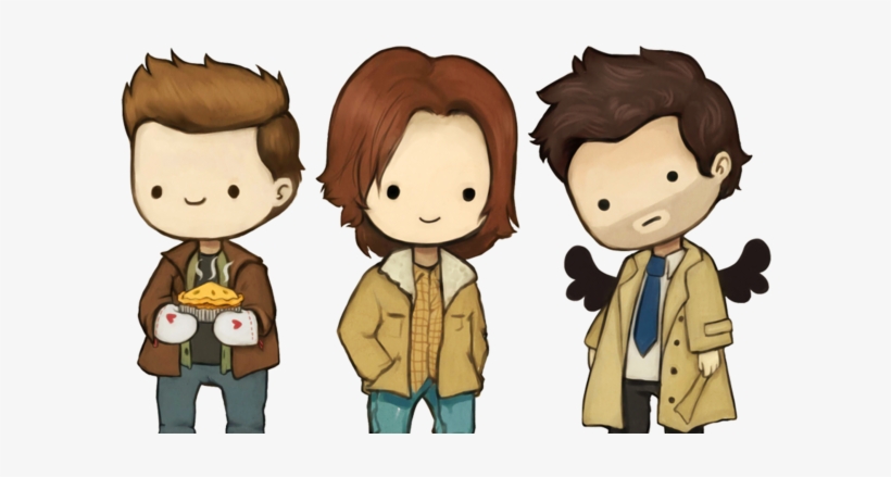 Supernatural - Sam And Dean Chibi - Free Transparent PNG Download - PNGkey