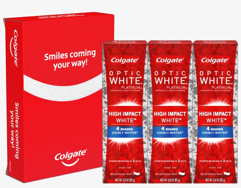 Colgate Optic White Whitening Toothpaste, Sparkling - Colgate Optic ...