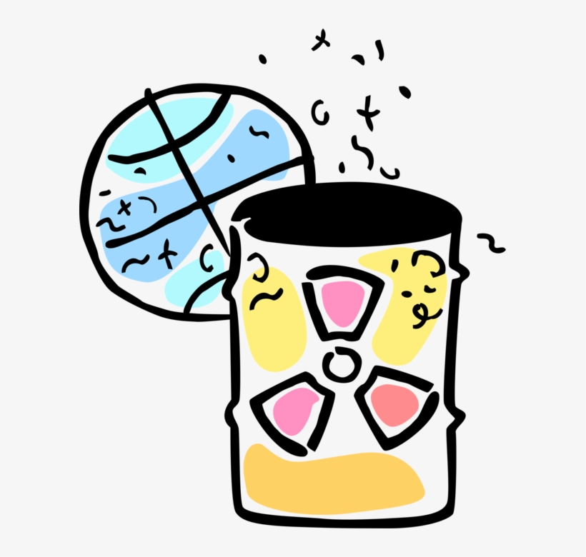 Vector Illustration Of Nuclear Industry Waste With - Clip Art - Free ...