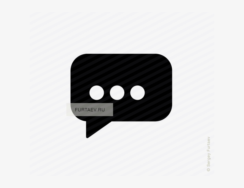 Vector Icon Of Speech Balloon With Three Dots As Typing - Circle - Free ...