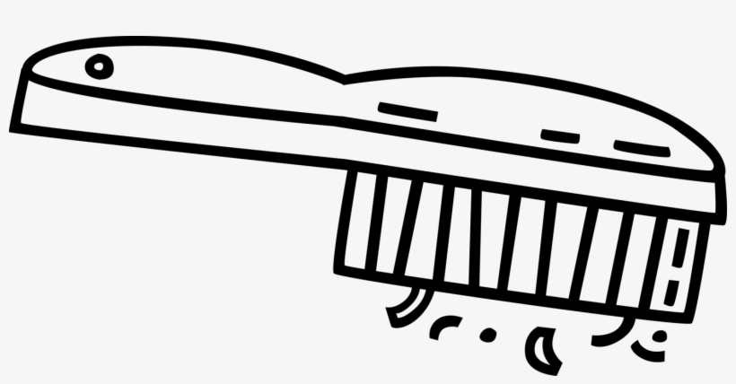 Vector Illustration Of Wire Brush Made Of Steel Wire - Free Transparent ...