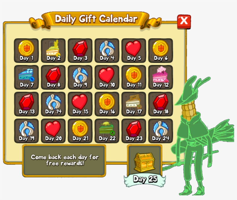 Daily Gift Calendar - Cartoon - Free Transparent PNG Download - PNGkey